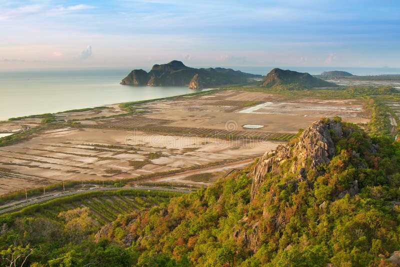 Viewpoint at Khao Daeng ,Sam Roi Yod N Stock Photo - Image of landscape ...