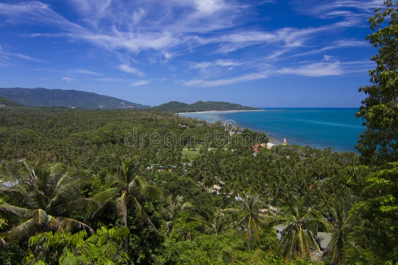 Viewpoint on Koh Samui stock image. Image of landscape - 52450545