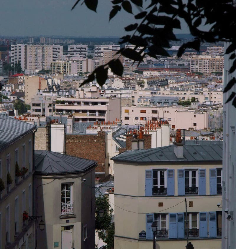 Viewpoint Over the City of Paris Stock Photo - Image of city ...