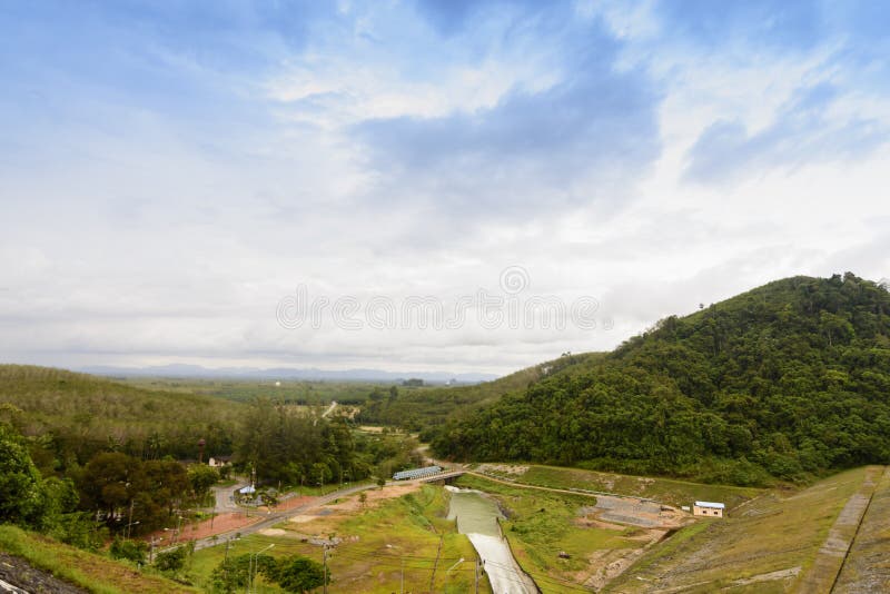 Viewpoint Reservoir .or Nature and Hill.1 Stock Photo - Image of ...