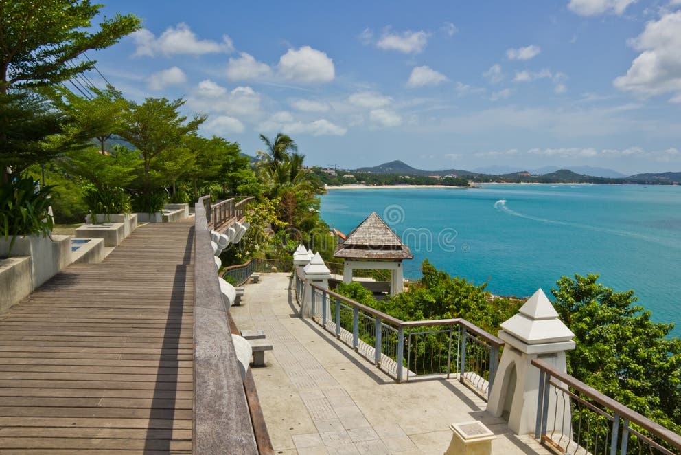 Viewpoint at samui beach stock image. Image of landscape - 20709143