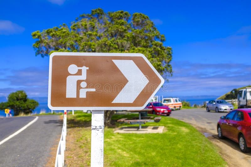 Viewpoint Sign in Rural Wooded Rural Area with Grass and Trees 180 ...