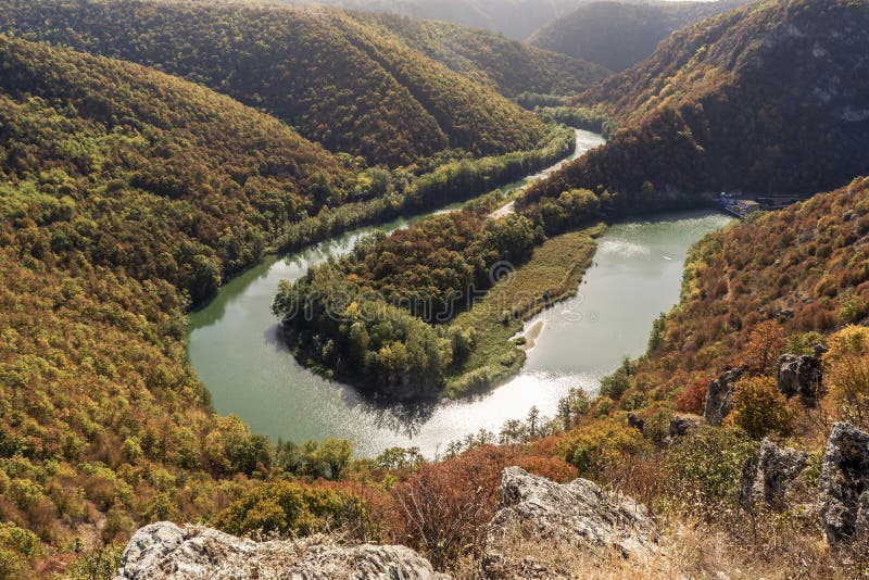 Viewpoint on the Timok River Stock Image - Image of shore, tour: 294392991