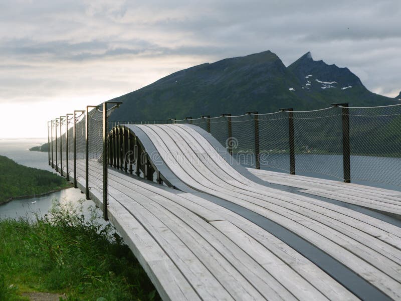 Viewpoint To Skaland, Senja, Norway Stock Photo - Image of fjord ...