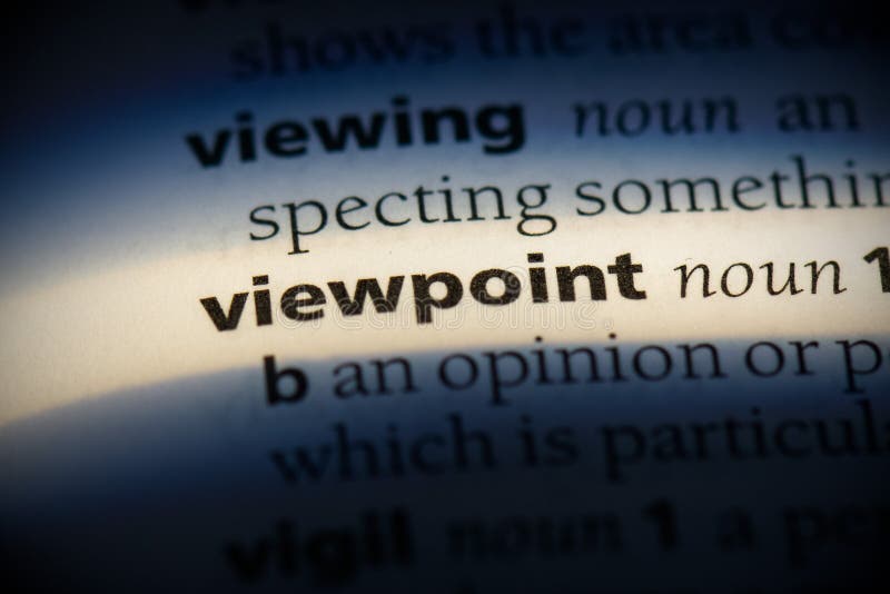 Viewpoint stock photo. Image of closeup, dictionary - 161576716