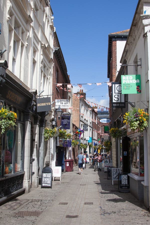 Views Along Gandy Street in Exeter, Devon in the UK Editorial Stock ...