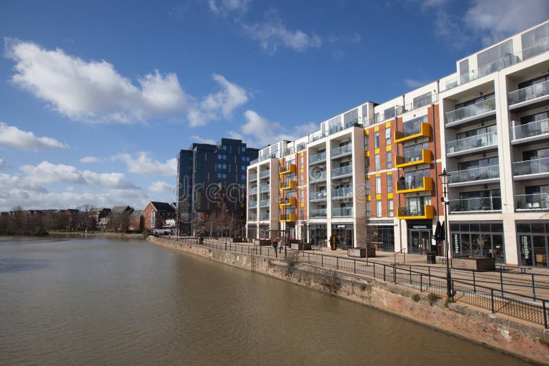 Views Along the River Great Ouse in Bedford in the UK Editorial Image ...