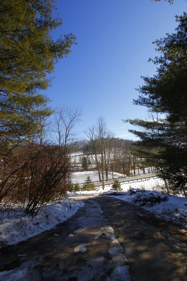 Amish Country in Ohio in Winter Stock Image - Image of travel, rural ...
