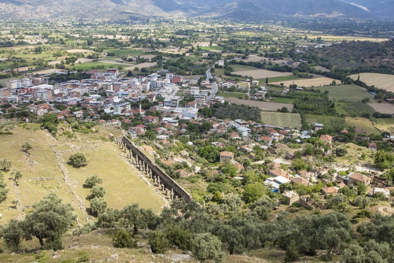Views from the Ancient City of Alinda Stock Image - Image of alinda ...