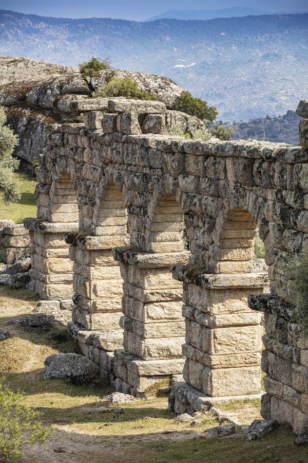 Views from the Ancient City of Alinda Stock Image - Image of medieval ...