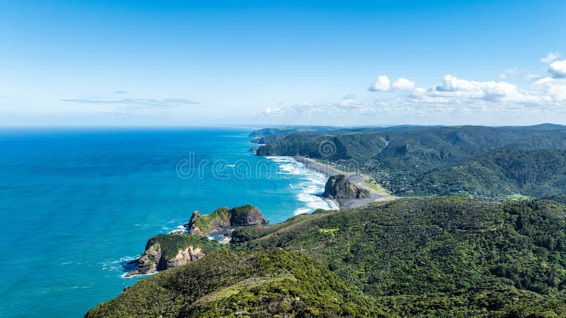 The Views from the Mercer Bay Track Looking Over Piha Beach are To Die ...