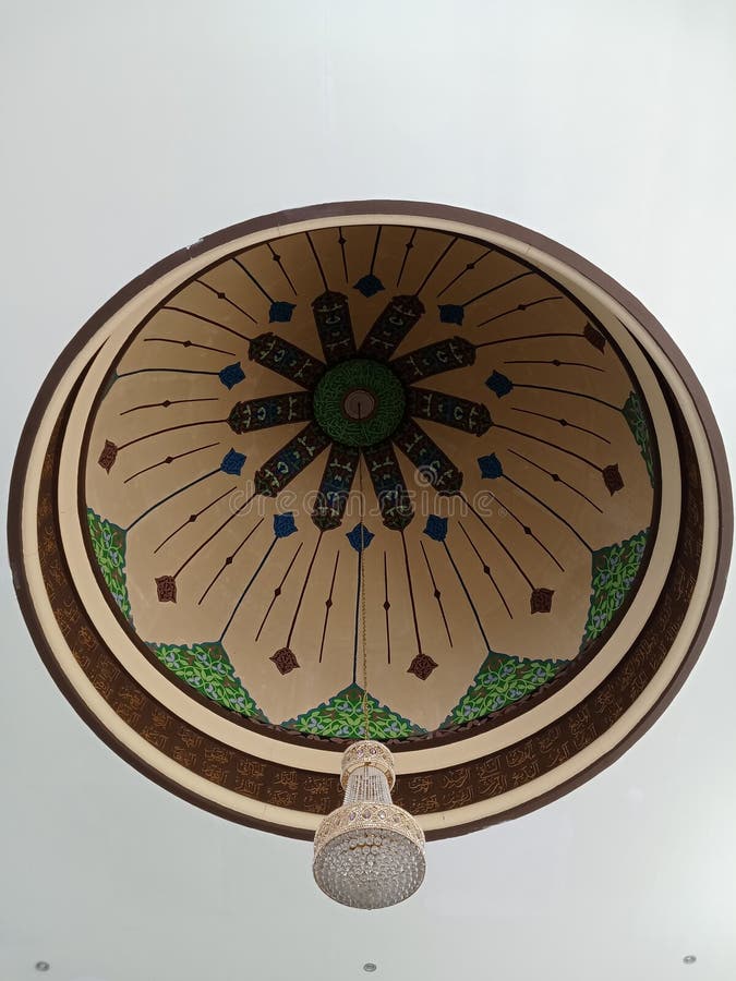 Views of the Beauty of the Mosque Dome Design Can Be Seen from Inside ...