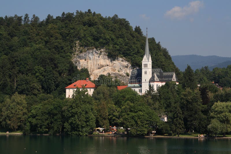 The Views of Blead, Slovenia, Year 2008 Stock Image - Image of concepts ...