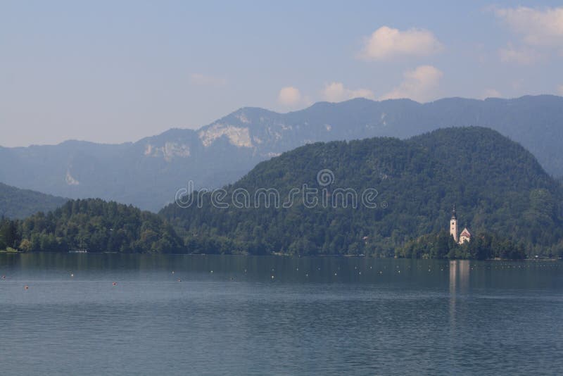 The Views of Blead, Slovenia, Year 2008 Stock Photo - Image of european ...