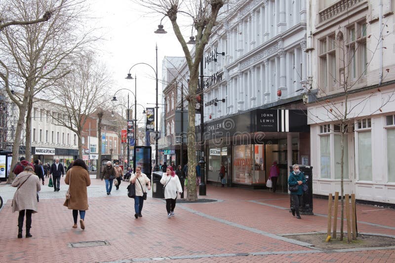 Views of Broad Street in Reading, Berkshire in the UK Editorial Image ...