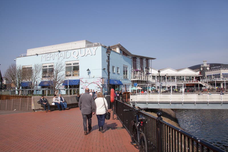 Views of Cardiff Bay from Mount Stuart Graving Docks in Cardiff, Wales ...