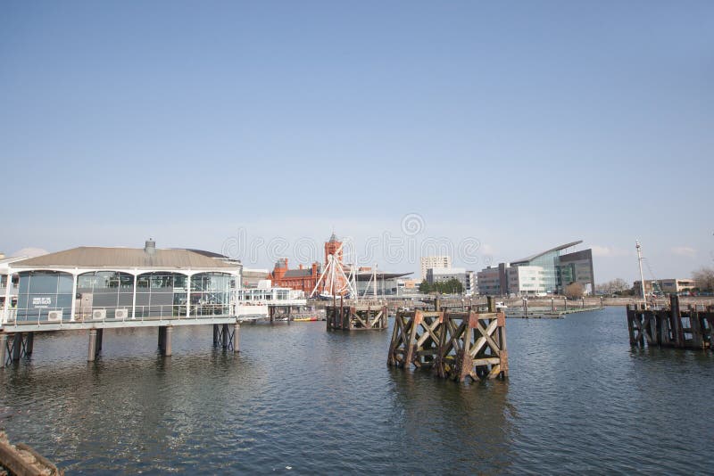 Views of Cardiff Bay in Cardiff, Wales in the UK Editorial Stock Photo ...