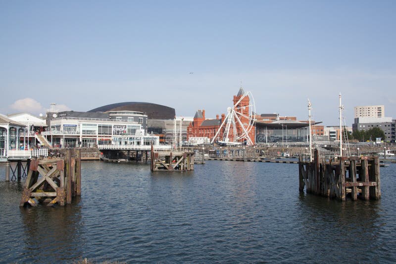 Views of Cardiff Bay in Cardiff, Wales in the UK Editorial Photo ...