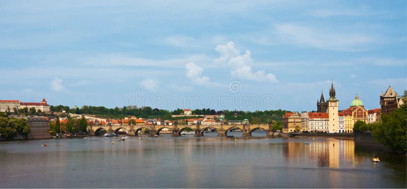 Views of the Charles Bridge Stock Photo - Image of elegance, history ...