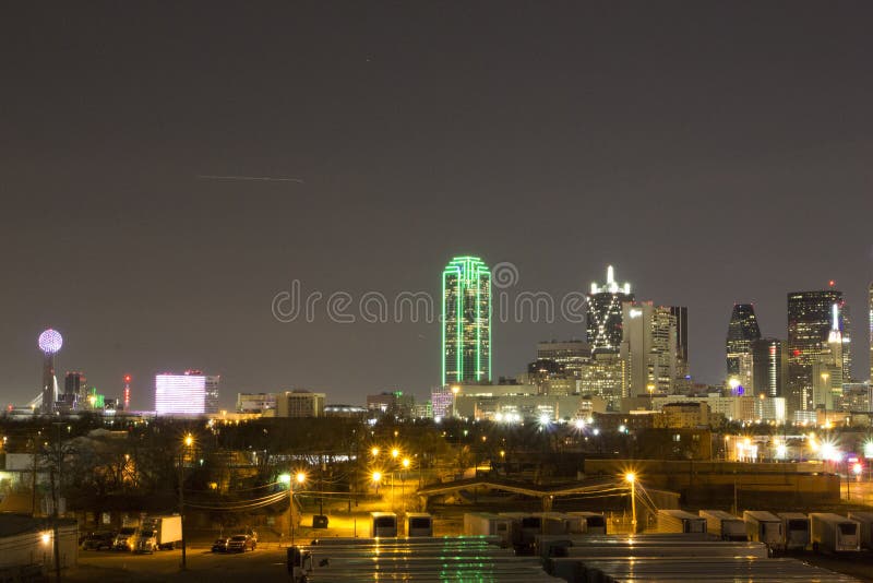 Skyline of City of Dallas, Texas Editorial Stock Image - Image of ...
