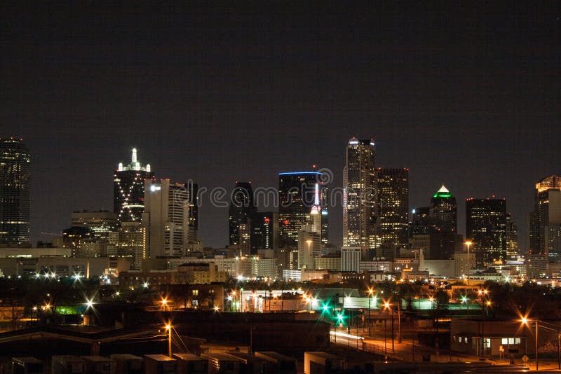View of the Skyline of Dallas, Texas Stock Photo - Image of highrise ...