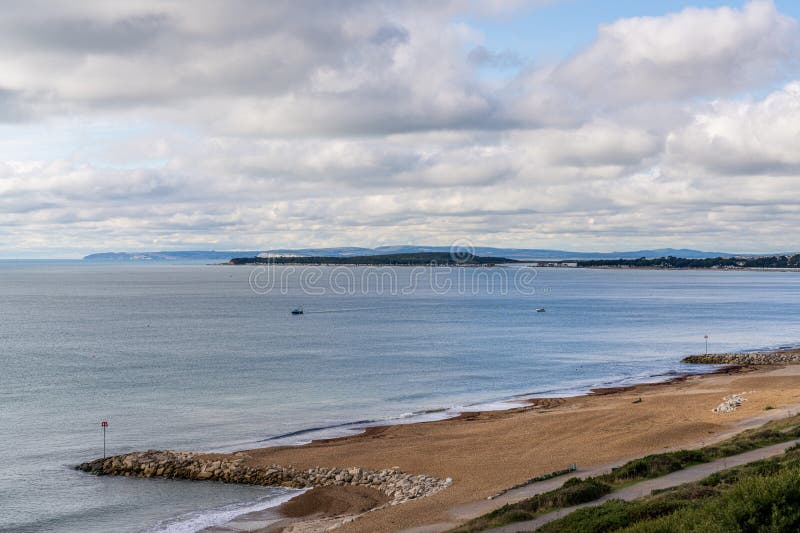 Views of the Coast and Highcliffe Beach, England, UK Stock Image ...