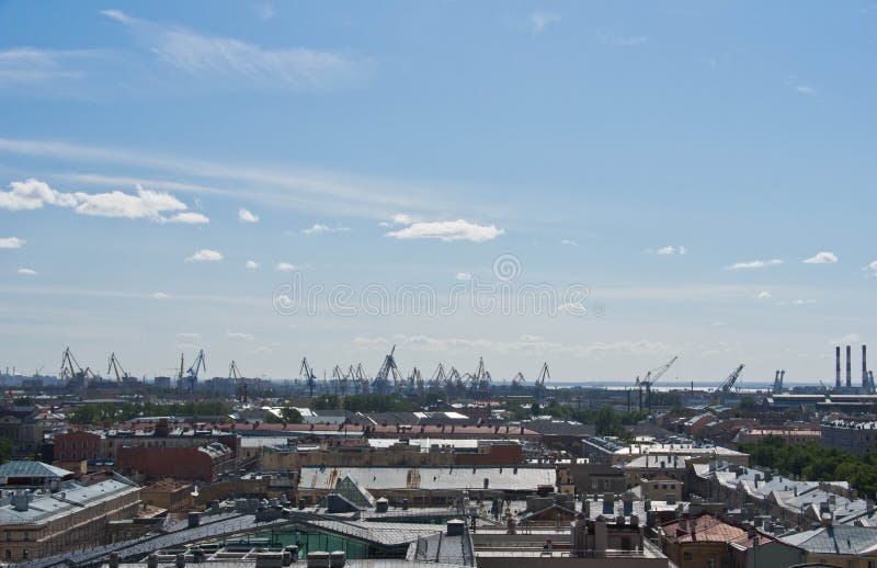 Views of the Docks from Viewing Platform Stock Image - Image of city ...