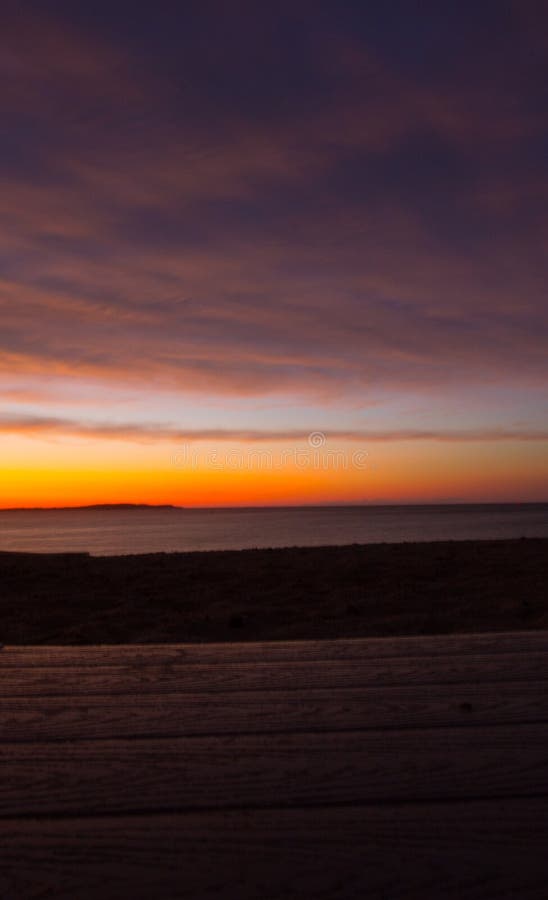 Sunset Over East Arm of Traverse Bay, Yuba, Michigan Stock Photo ...