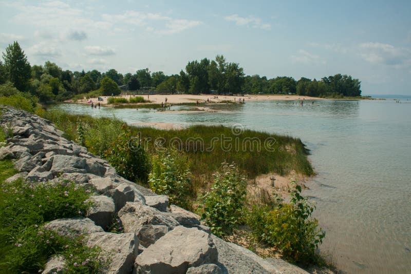 East Arm, Traverse Bay, Elk Rapids, Michigan Stock Photo - Image of ...