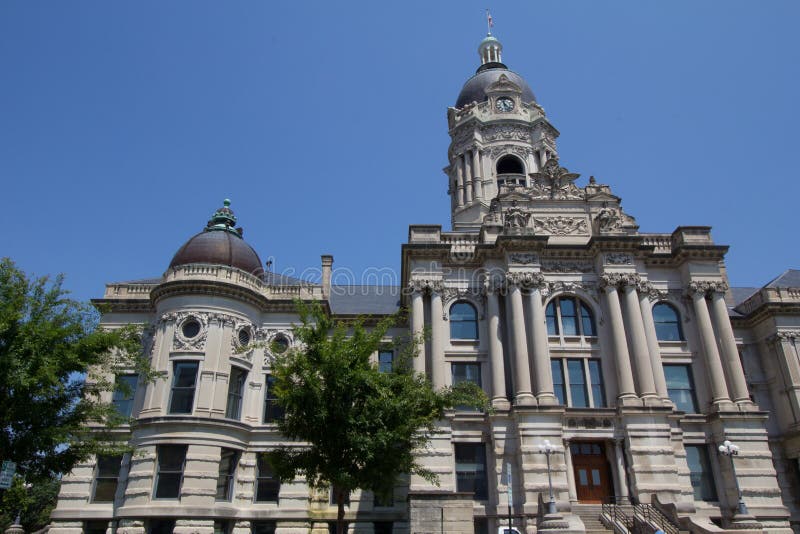 Old Vanderburgh County Courthouse, Evansville, Indiana Stock Photo ...