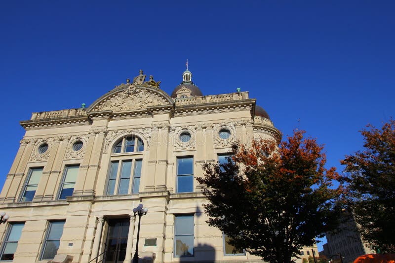 Old Vanderburgh County Courthouse, Evansville, Indiana Stock Image ...