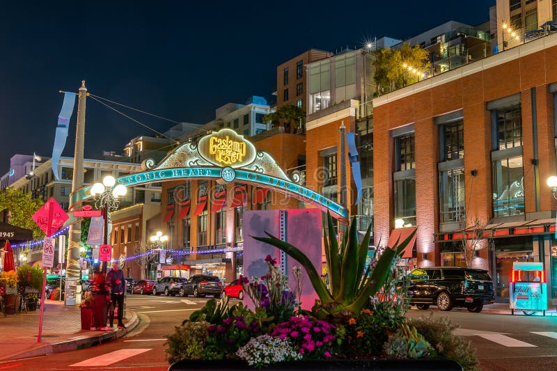 The Gaslamp Quarter in San Diego Stock Photo - Image of california ... The Gaslamp Quarter in San Diego Stock Photo - Image of california ...