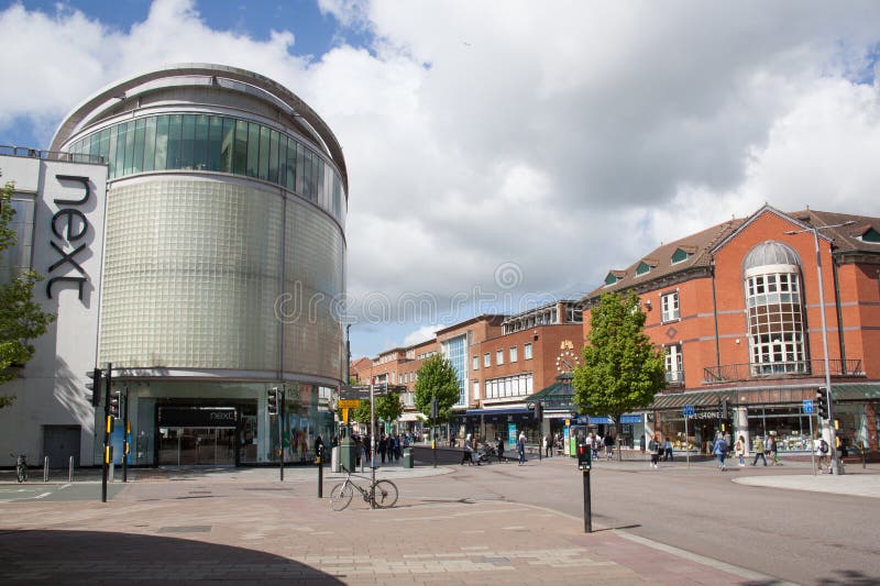 Views of the High Street in Exeter, Devon in the UK Editorial ...