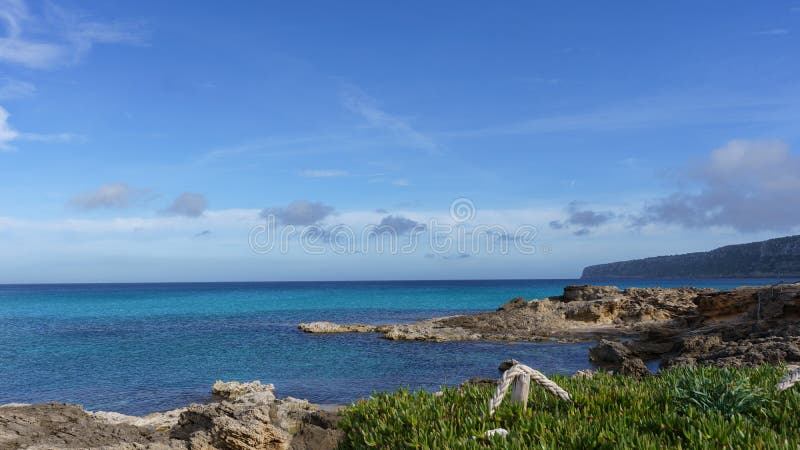 Views of the Horizon Over the Sea Stock Image - Image of beach, lake ...