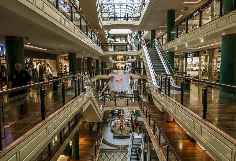 Views of the Interior of the Mall Gallery in Riga . Editorial Photo ...