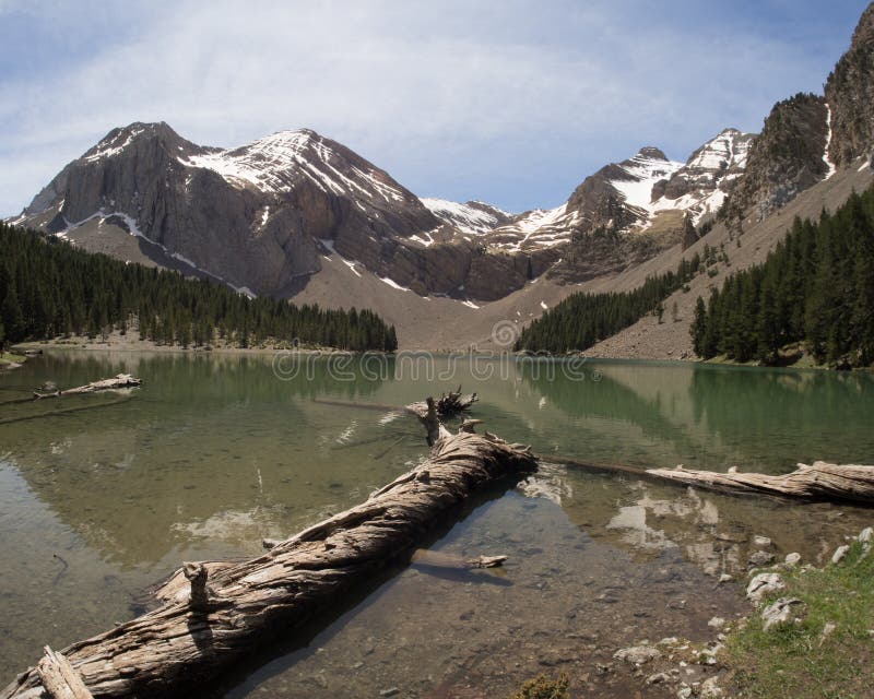 Views of a Lake between Mountains in the Pyrenees Stock Image - Image ...