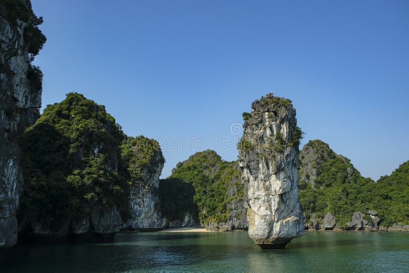 Lan Ha Bay in Cat Ba, Vietnam Stock Photo - Image of beautiful ...