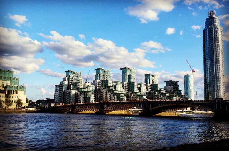 Views of London stock image. Image of water, london - 108555725