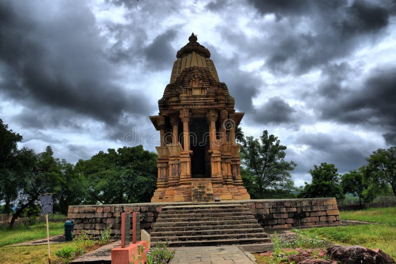 Views of the Main Monuments and Points of Interest in India. Khajuraho ...