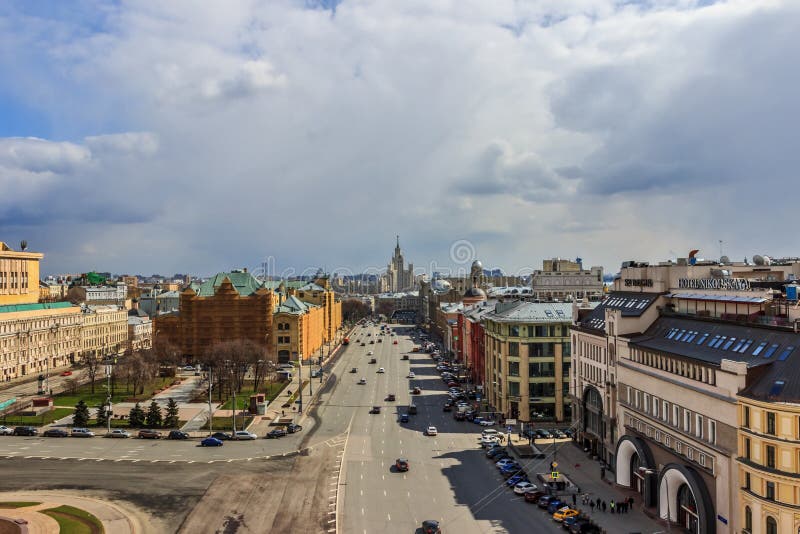 Views of Moscow,Moscow in the Spring Editorial Photography - Image of ...