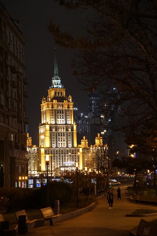 Views of Moscow streets editorial photography. Image of reflection ...