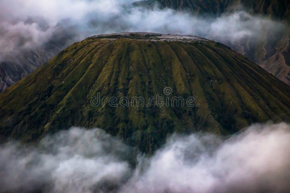 Views of Mount Bromo, Active Volcano Located on the Island of Java ...