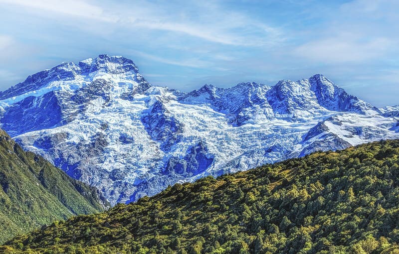 Views of Mount Cook in New Zealand Stock Photo - Image of scenic ...