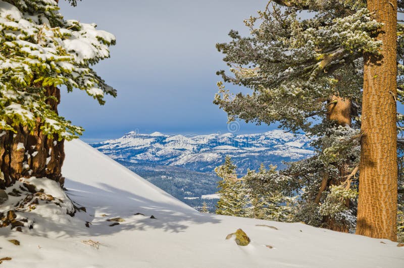 Views of Mountains Near Lake Tahoe Stock Image - Image of california ...