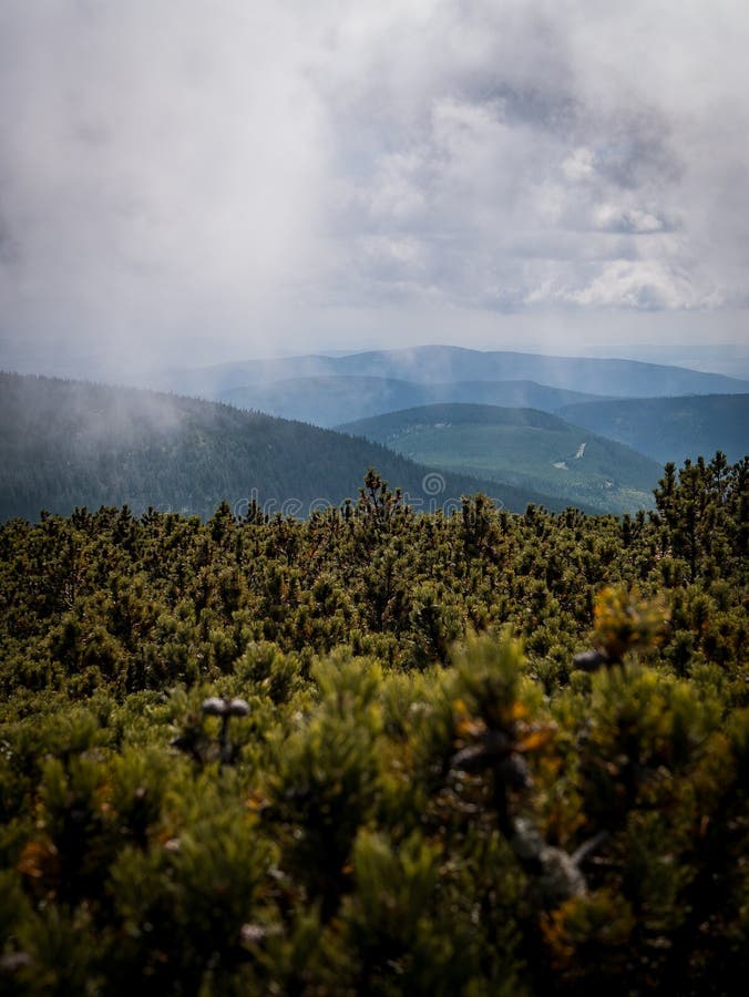 Views of Nature at the Highest Mountain of the Czech Republic, Snezka ...