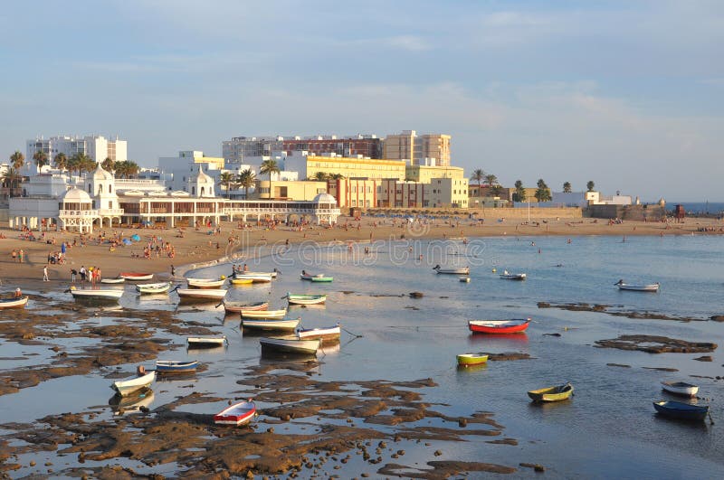 Views of a nice city beach stock photo. Image of bluesky - 177738344