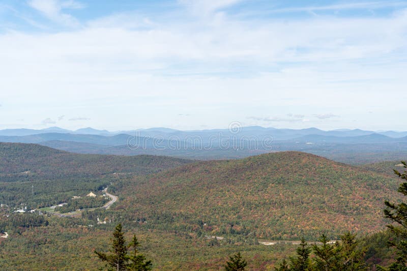 Views Overlooking White Mountain National Forest during the Beginning ...