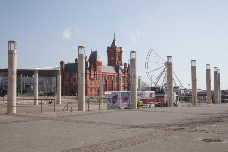 Views of the Pierhead at Cardiff Bay, Cardiff, Wales in the UK ...