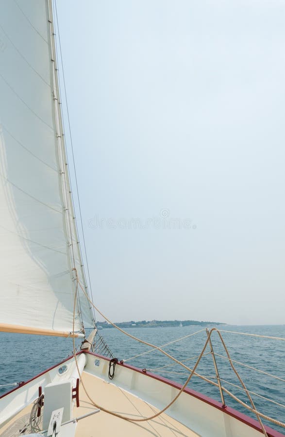 Views of the Private Sail Yacht. Stock Image - Image of recreation ...