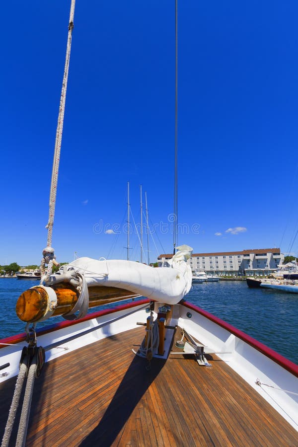 Views of the Private Sail Yacht. Stock Photo - Image of navigating ...